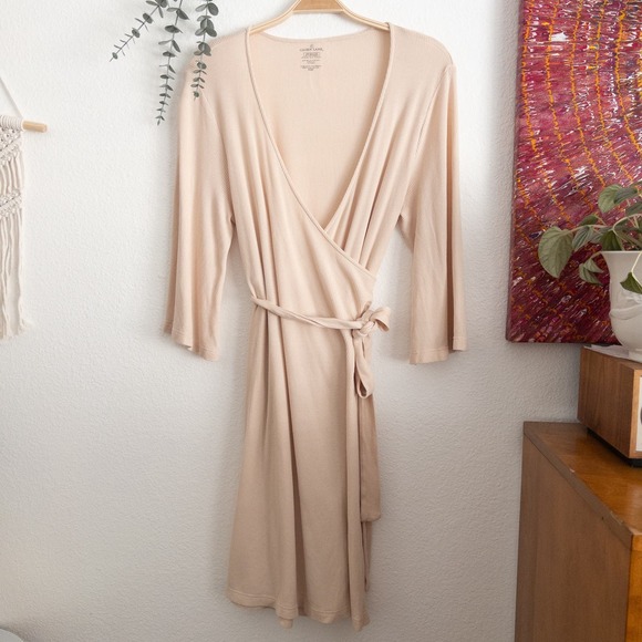 Caden Lane | Dresses | Caden Lane Cream Bamboo Waffle Texture Wrap ...